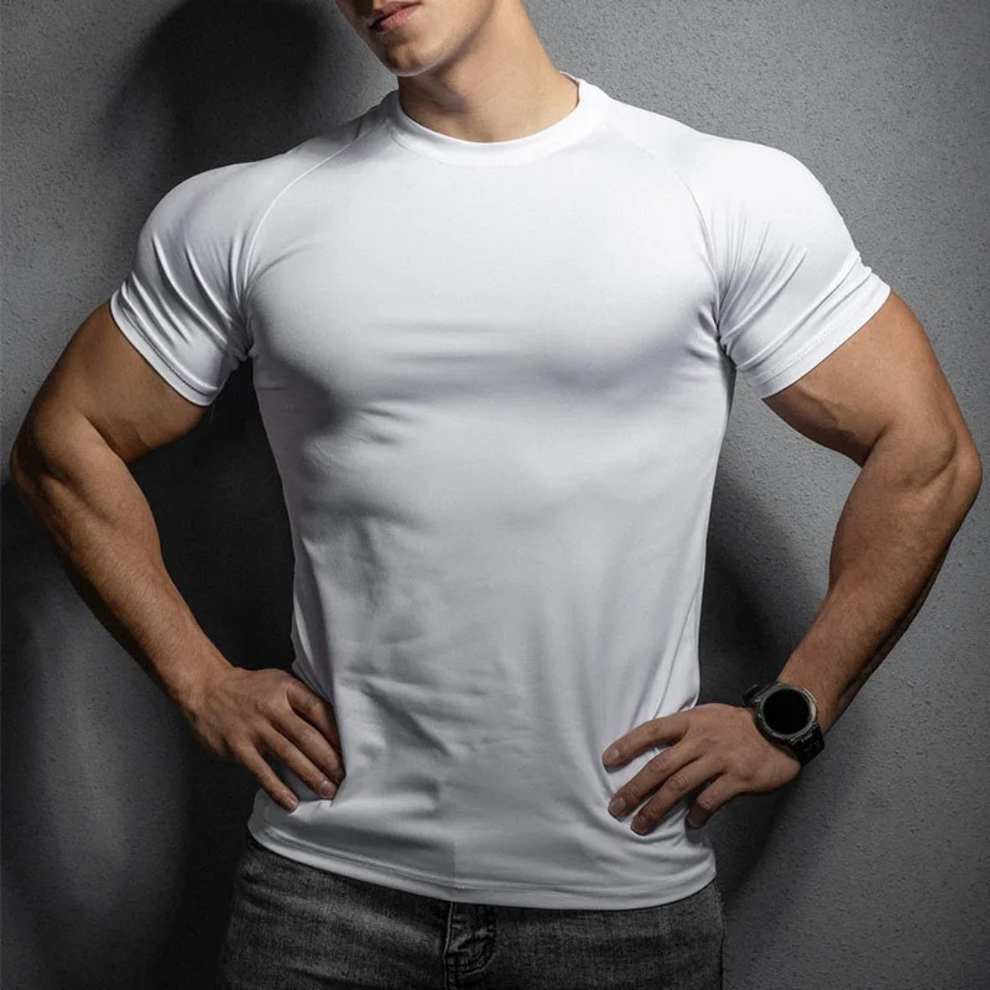 Elastic Muscle Shirt | Men’s Fitted Stretch Gym Shirt – Trueform
